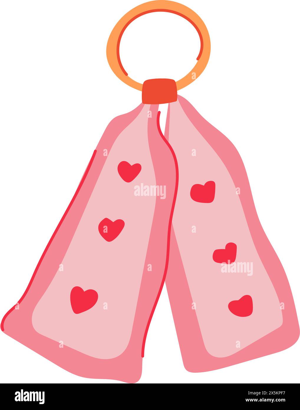 head hair ribbon cartoon vector illustration Stock Vector Image & Art ...