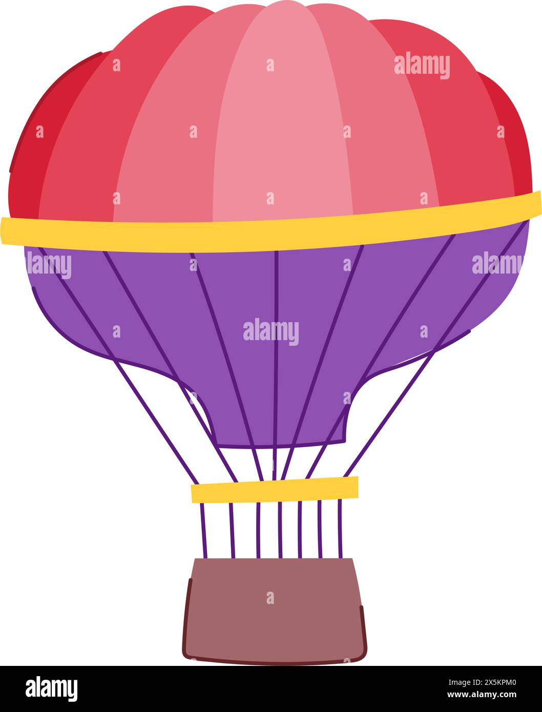flight hot air balloon cartoon vector illustration Stock Vector Image ...