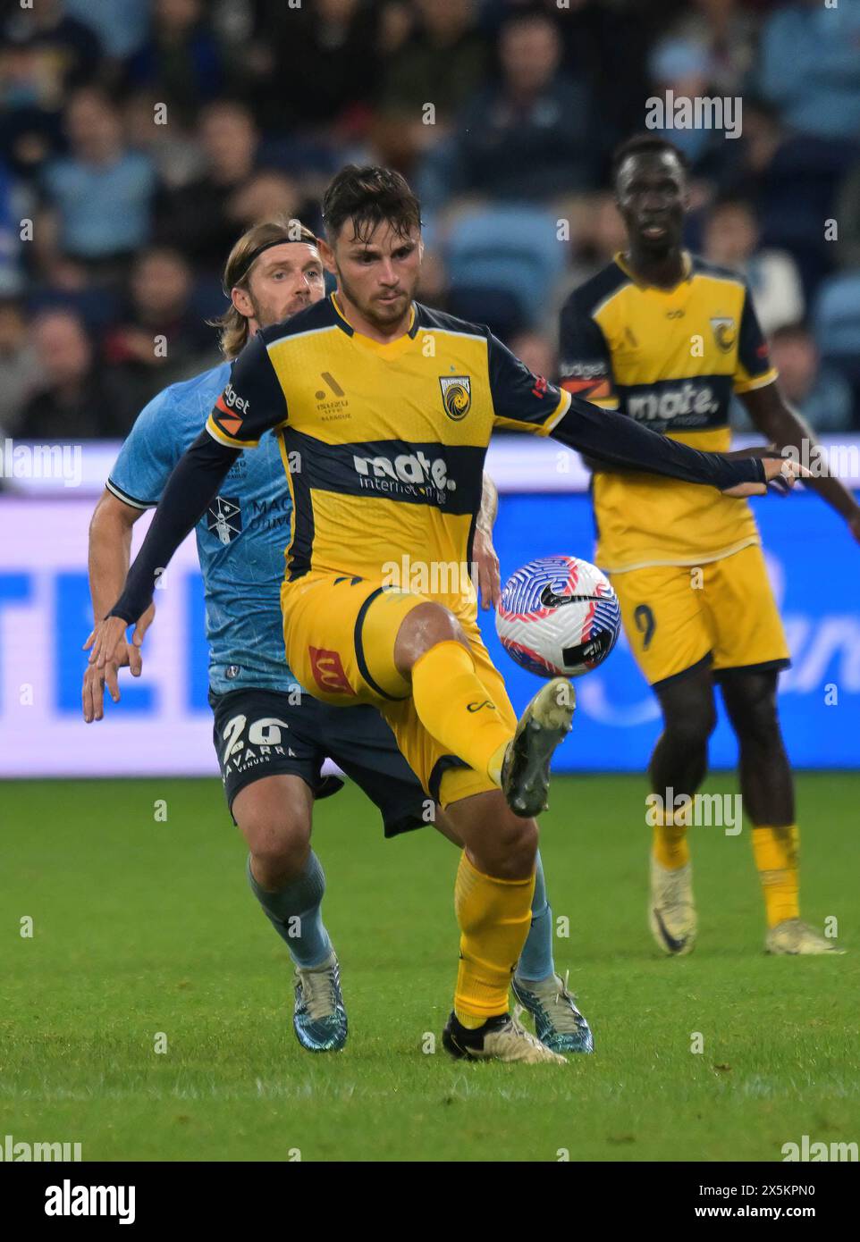 Sydney, Australia. 10th May, 2024. Nathan Luke Brattan (back) of Sydney ...