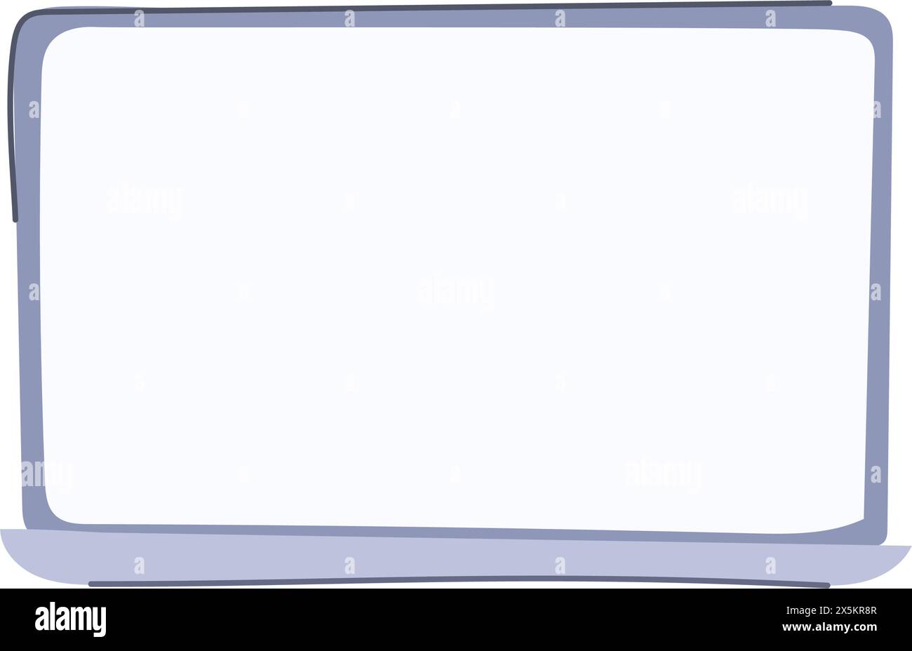 classroom interactive smartboard cartoon vector illustration Stock ...