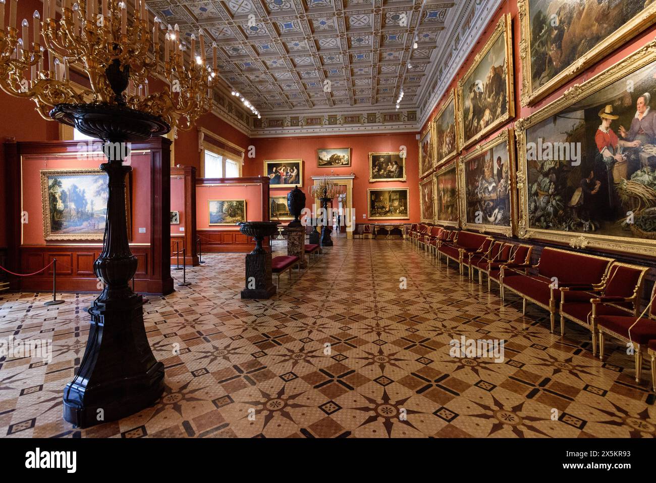 The Winter Palace, the Hermitage Museum, the Flemish Room, a tiled ...