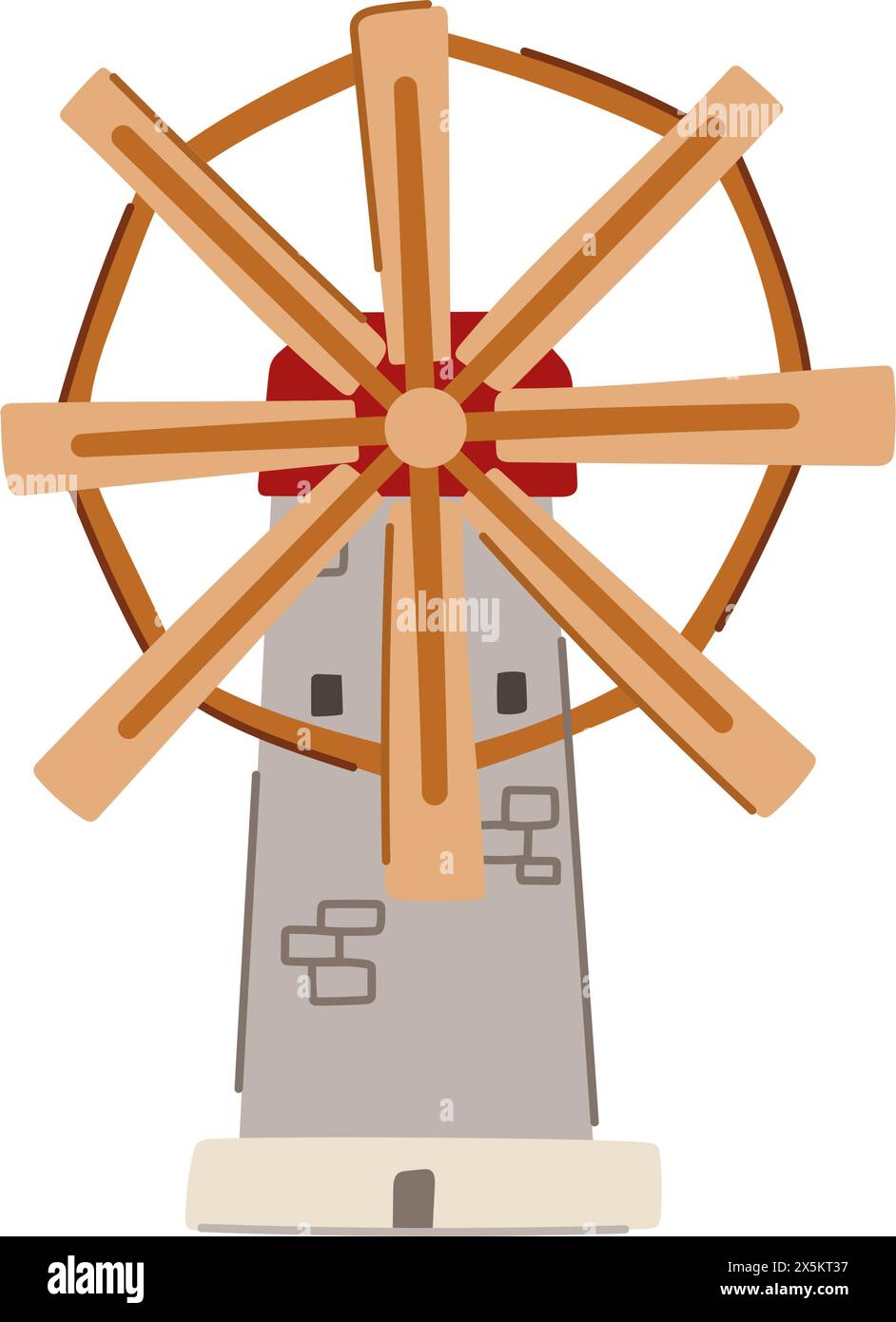 Agriculture wind power plant Cut Out Stock Images & Pictures - Alamy