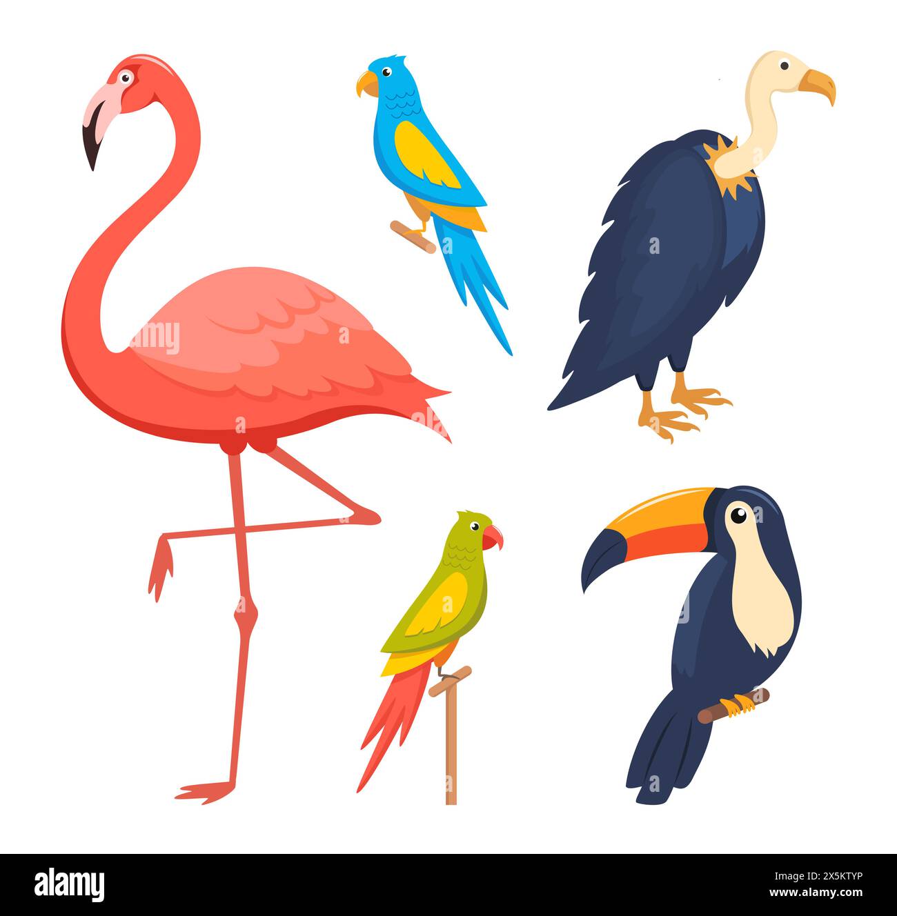 Wildlife hawaiian birds. Exotic beauty bird of tropical paradise jungle ...