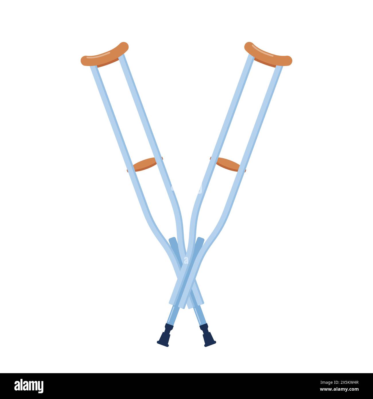 Patient with crutches logo hi-res stock photography and images - Alamy