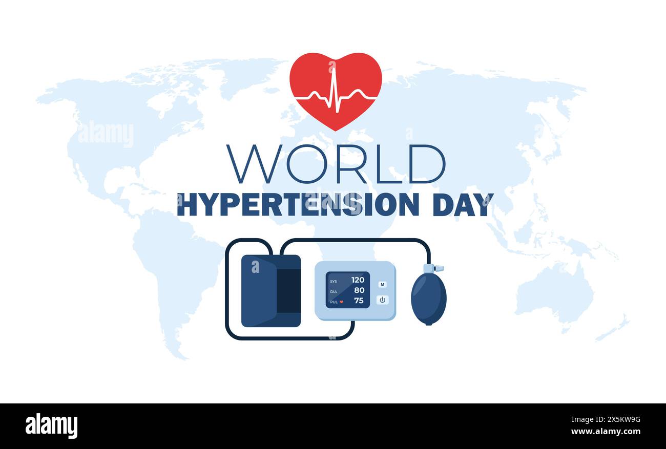 World Hypertension Day Concept. High Blood Pressure awareness ...