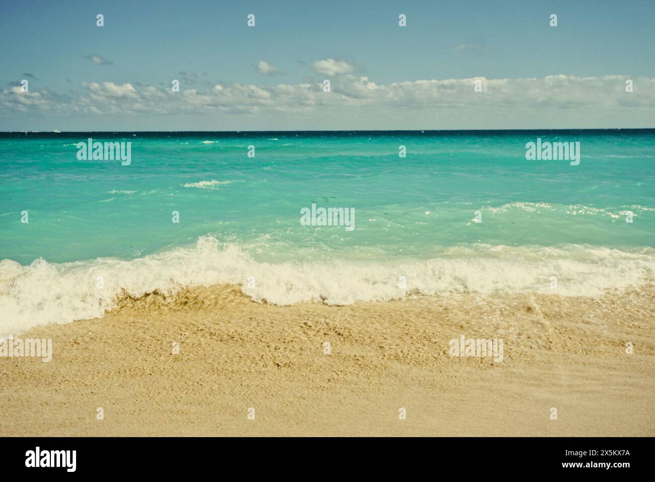 USA, Florida, Miami, Ocean wave on beach Stock Photo - Alamy