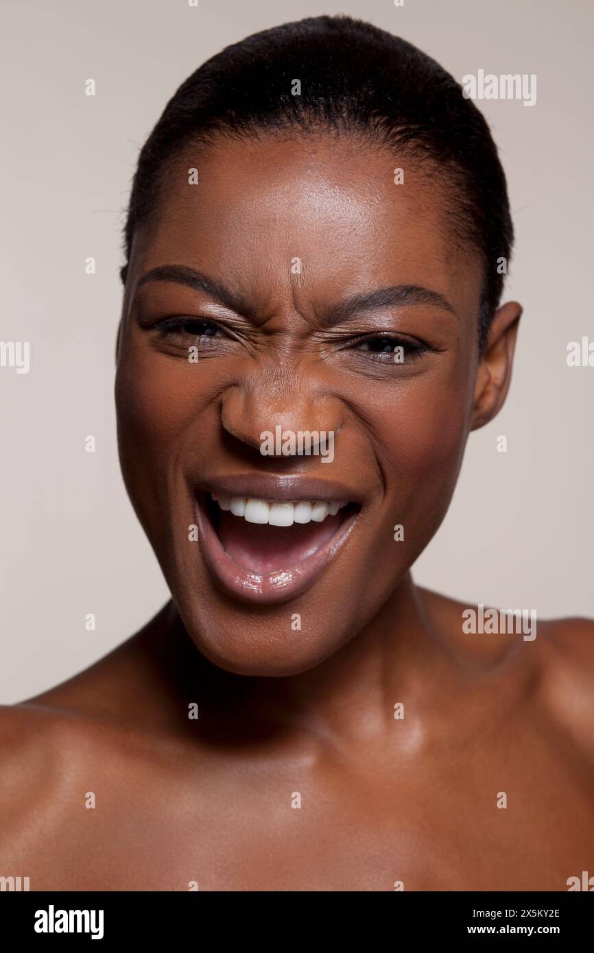 Back view african woman making hi-res stock photography and images - Alamy