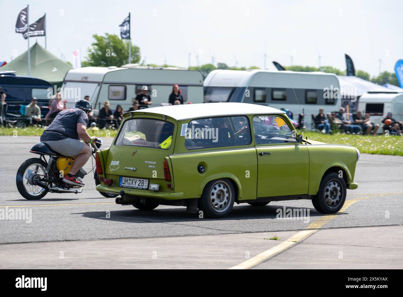 10 May 2024, Mecklenburg-Western Pomerania, Anklam: Uwe Fiebig from ...