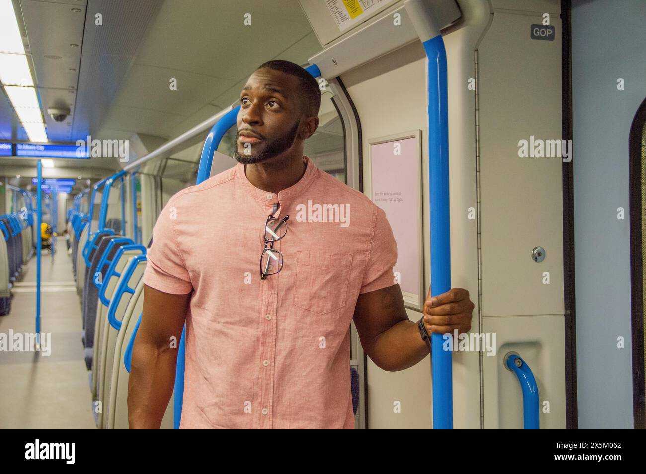 Rail train man hi-res stock photography and images - Alamy