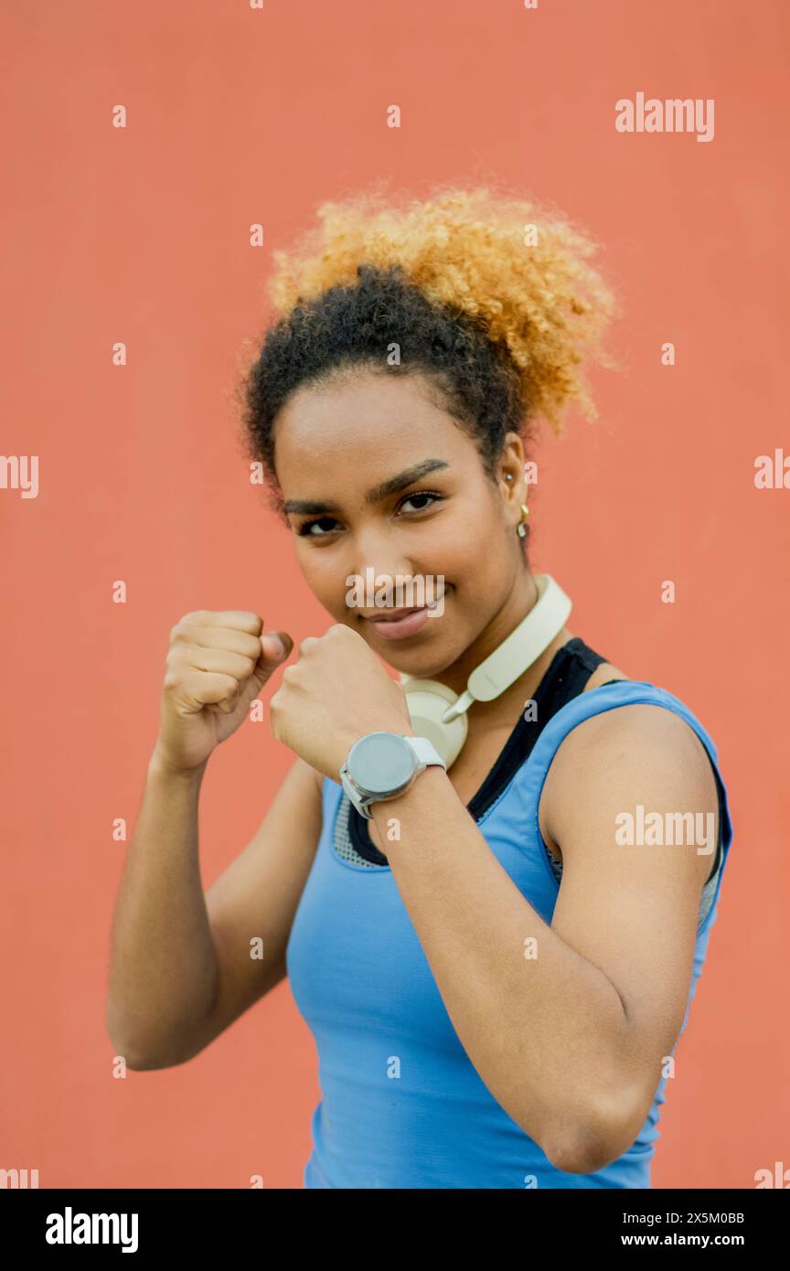 Shadow boxing woman hi-res stock photography and images - Alamy