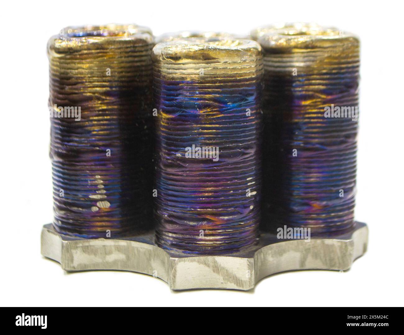 3d Printed Metal Model Close Up Model Printed On A 3d Printer Made Of Metal Three Dimensional