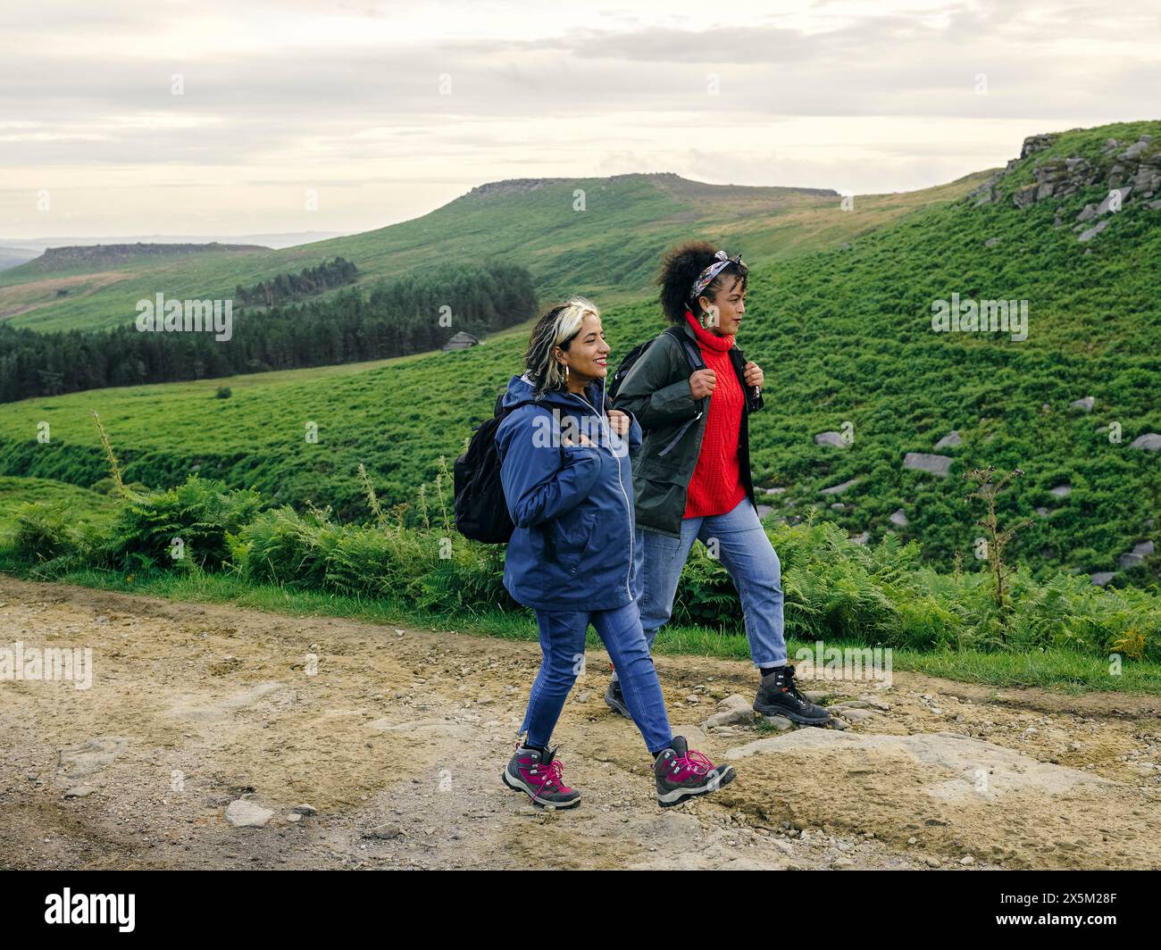 Female hiking in countryside hi-res stock photography and images - Alamy