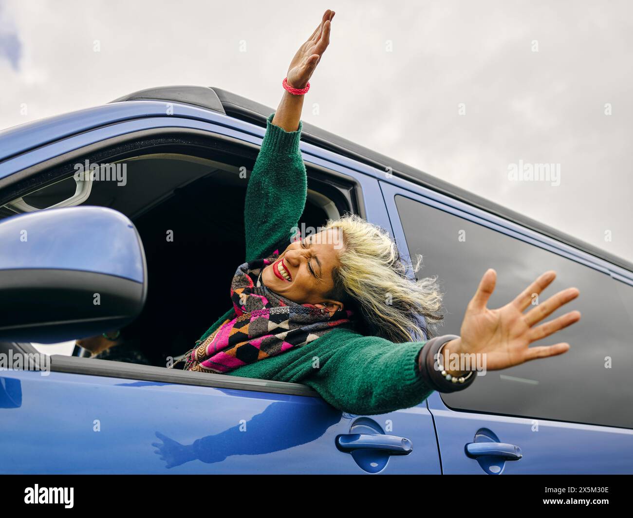 Leaning on van hi-res stock photography and images - Alamy