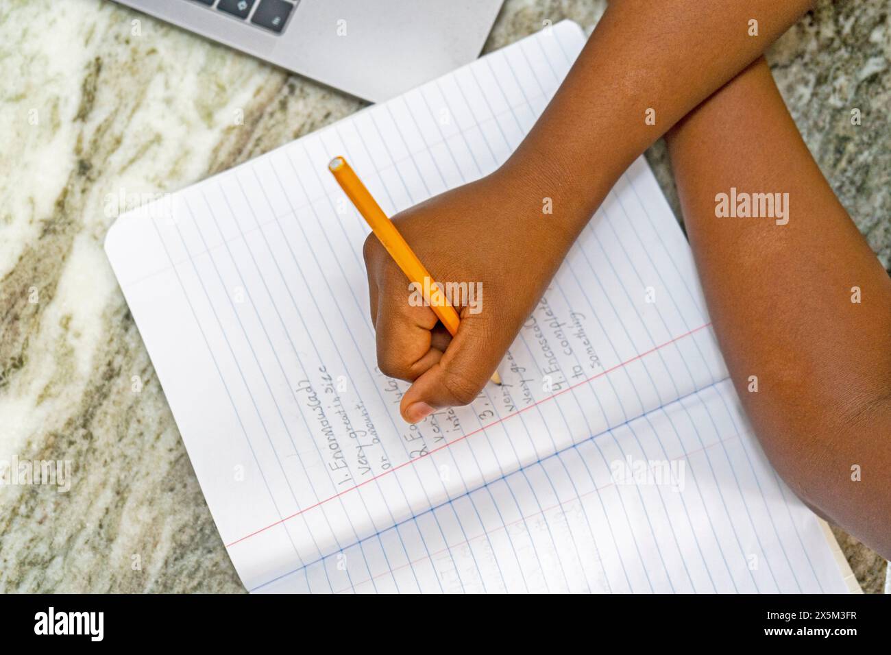 Close up hands writing hi-res stock photography and images - Alamy