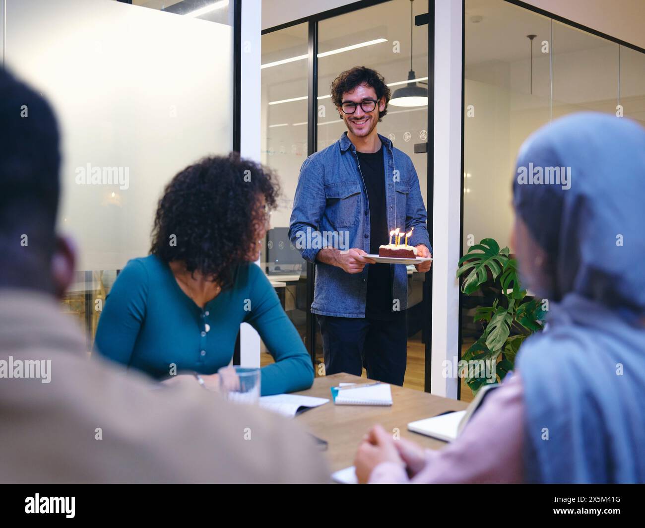 Entering room surprise hi-res stock photography and images - Alamy