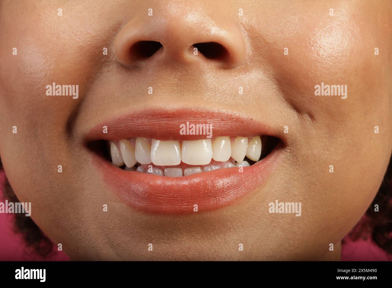 Close up mature woman mouth hi-res stock photography and images - Alamy