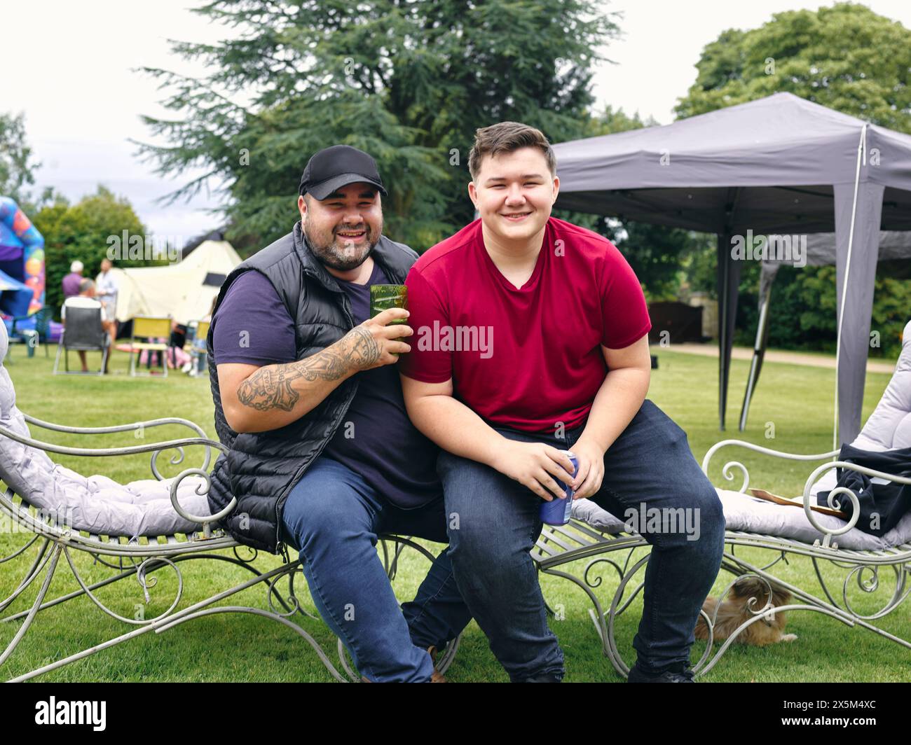 Father and teenage son and back view hi-res stock photography and ...