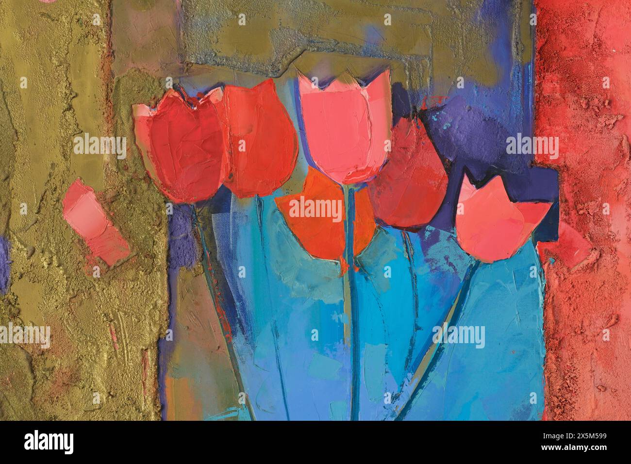 Modern art painting red hi-res stock photography and images - Alamy