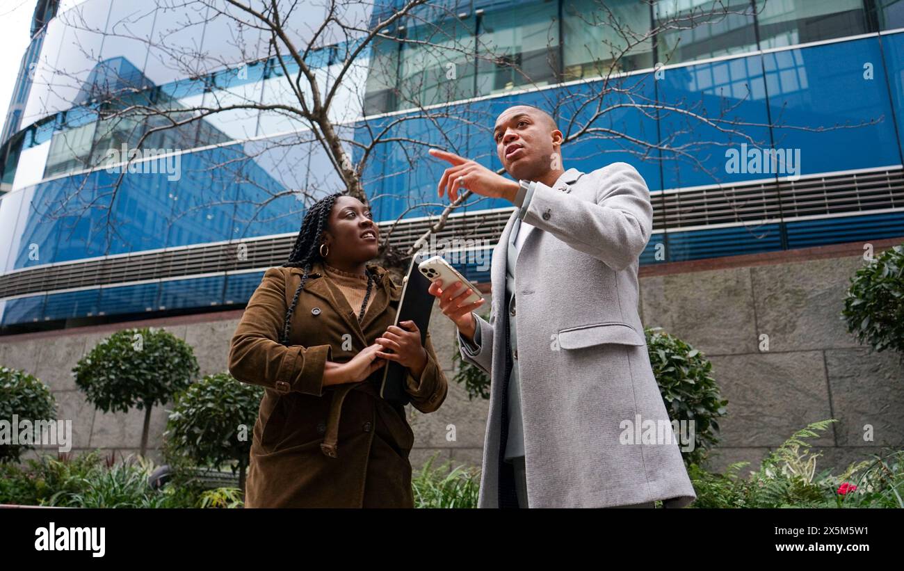 Business outside two hi-res stock photography and images - Alamy