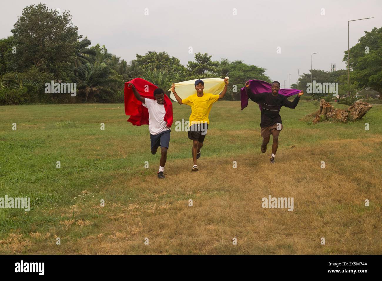 Friends with flags hi-res stock photography and images - Alamy