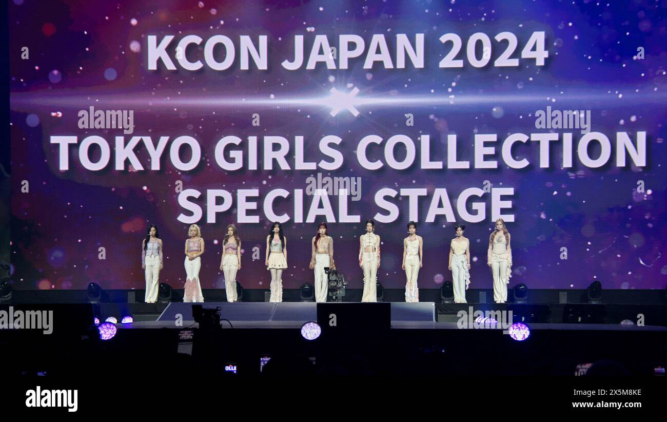 Chiba, Japan. 10th May, 2024. South Korean, Japanese and the Chinese girl group Kep1er attend ...