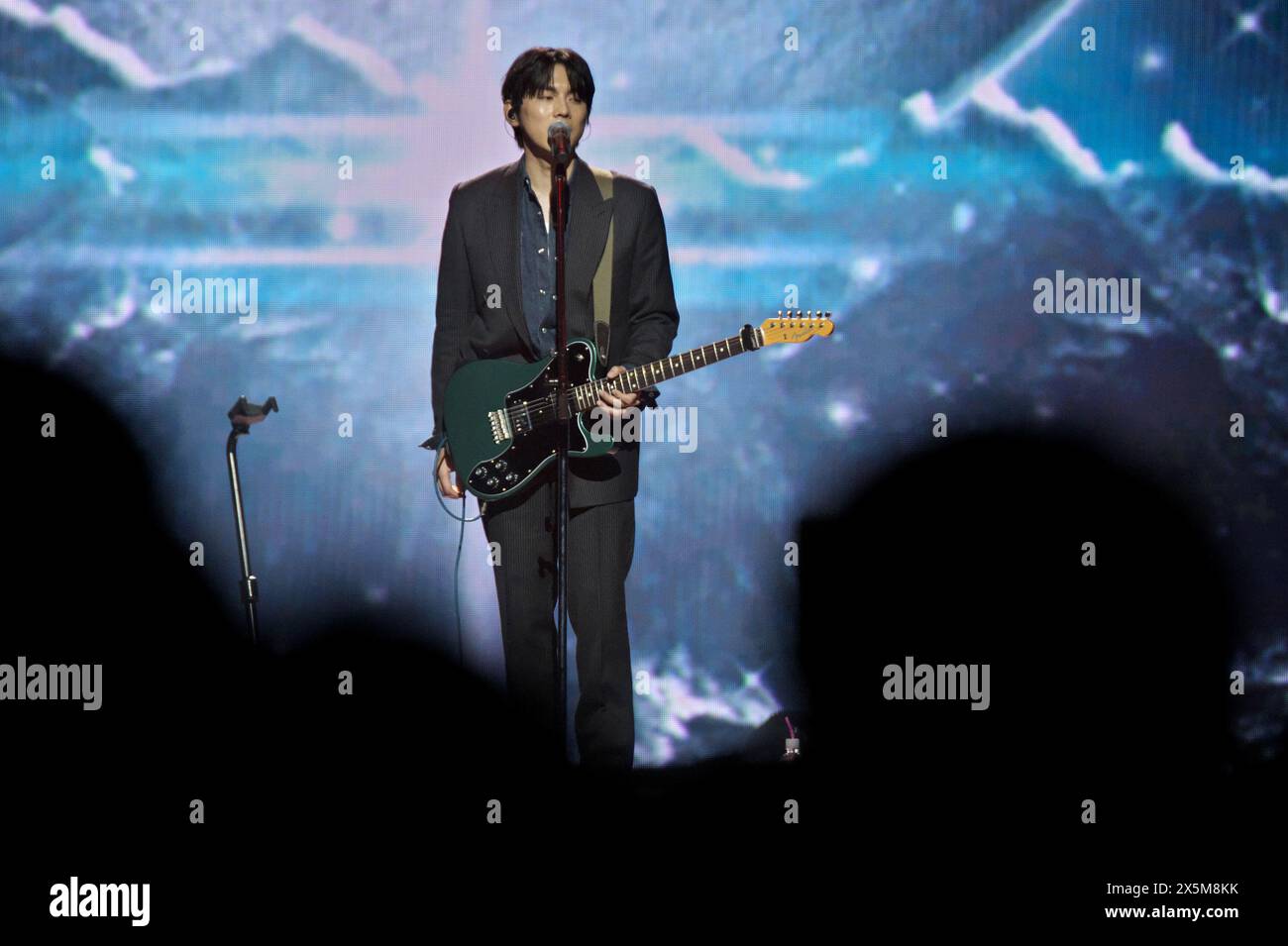 Korean singer Isaac Hong performs during KCON, Japan. , . Photo by ...