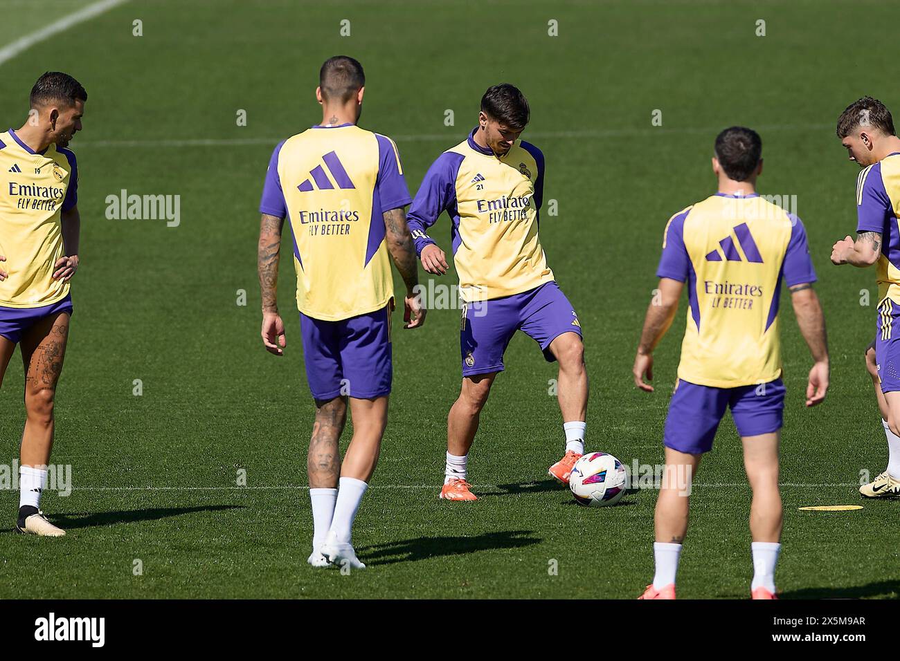 Madrid, Spain. 10th May, 2024. Real Madrid CF team players warm up ...