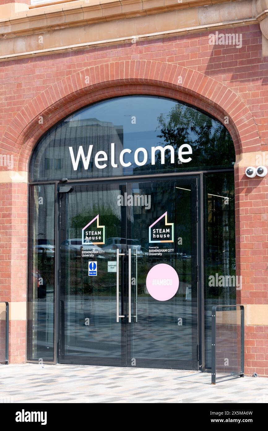 STEAMhouse building doorway, Birmingham City University, Birmingham, UK ... STEAMhouse building doorway, Birmingham City University, Birmingham, UK ...