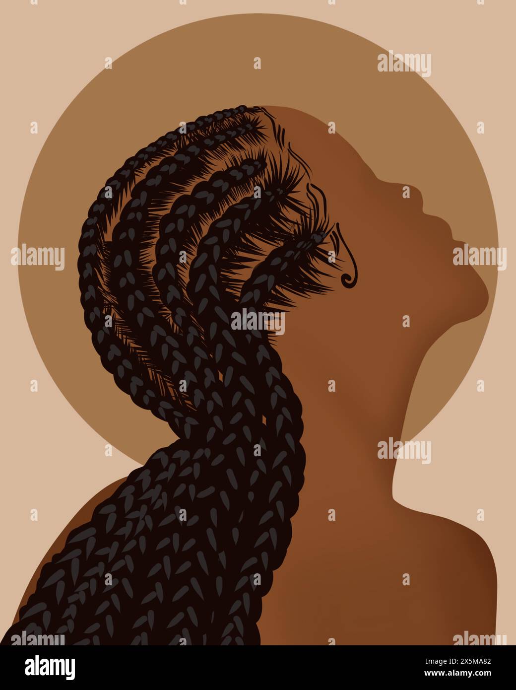 Cartoon woman profile hi-res stock photography and images - Alamy