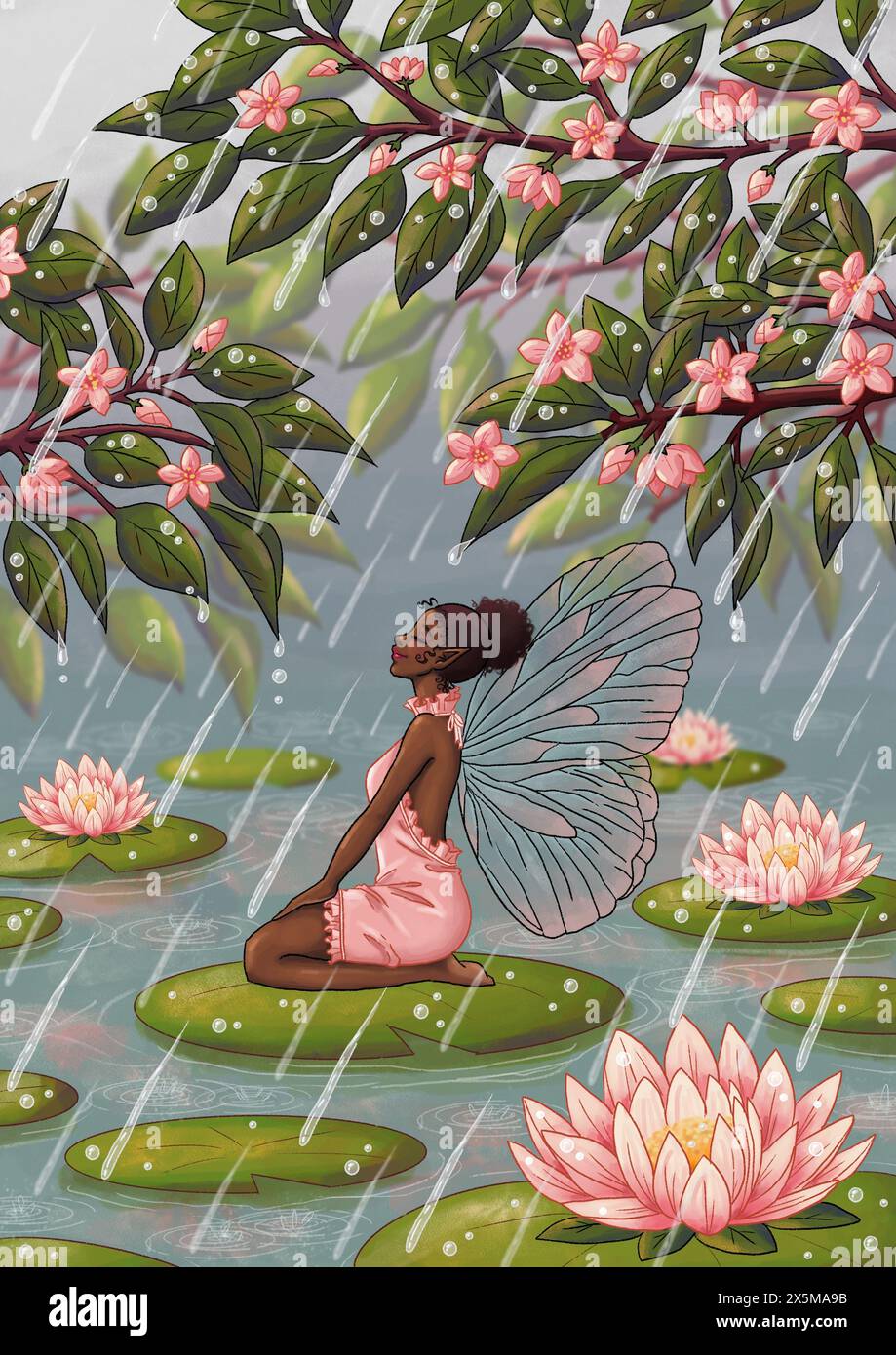 Lily Pad Fairies Wallpaper