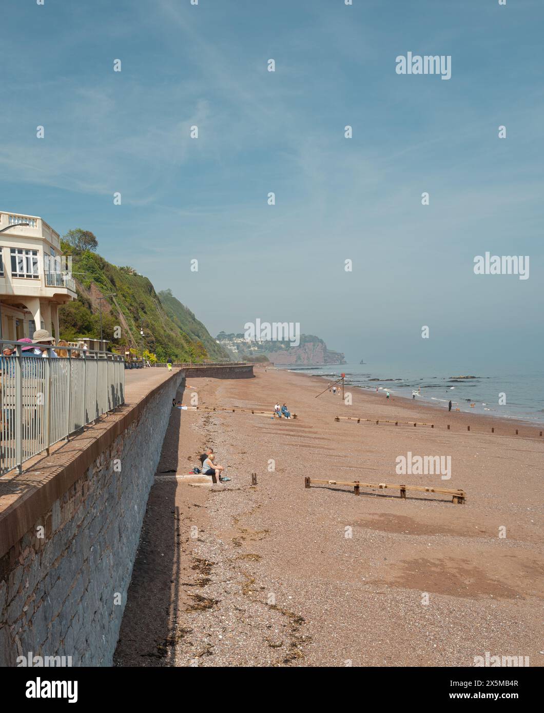 Teignmouth main beach and seafront. Devon, England, UK Stock Photo - Alamy