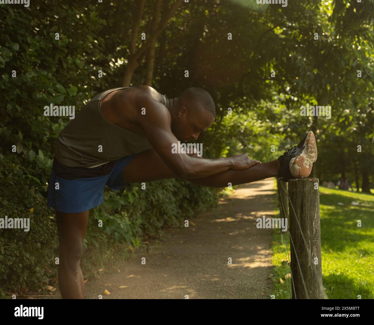 Athletic stretching hi-res stock photography and images - Alamy