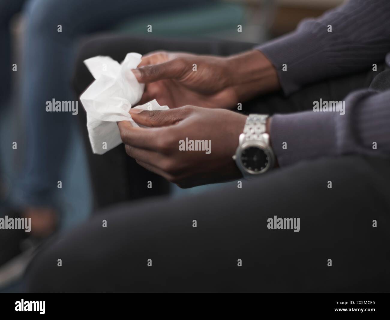 Handkerchief in hand hi-res stock photography and images - Alamy