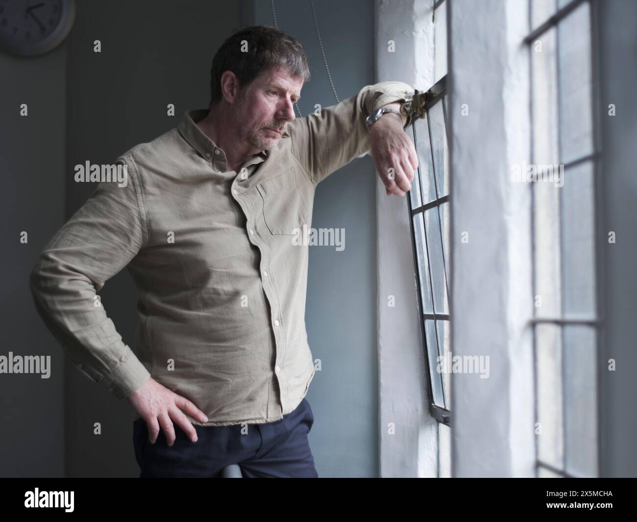 Man stress window hi-res stock photography and images - Alamy