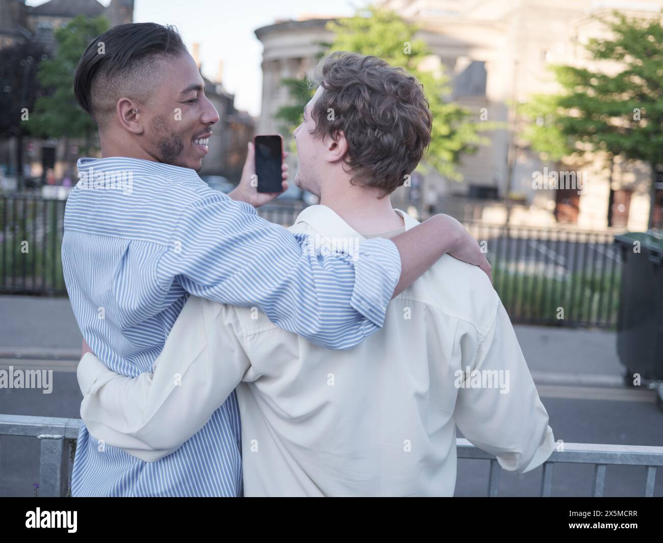 Gay men rear view hi-res stock photography and images - Alamy