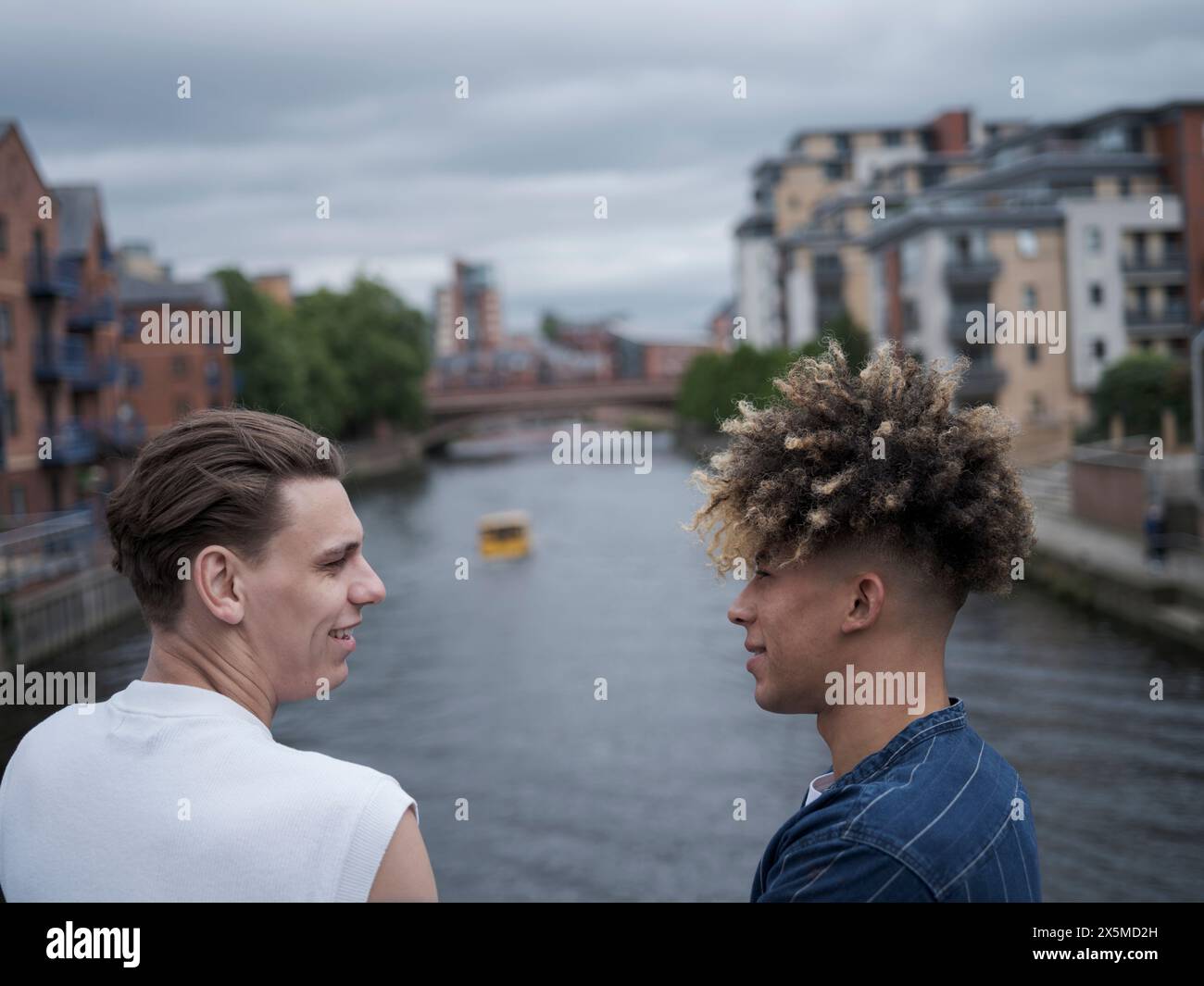 Two men on bridge hi-res stock photography and images - Alamy