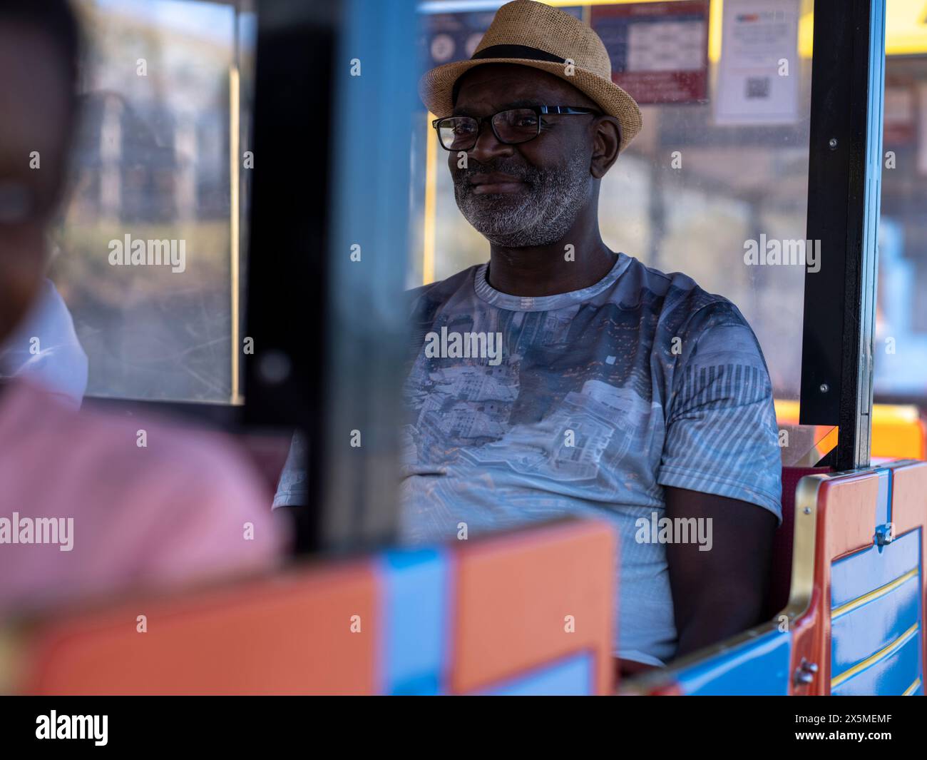 Man riding train hi-res stock photography and images - Alamy
