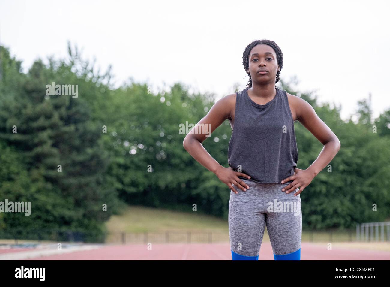 Portrait active woman runner hi-res stock photography and images - Alamy