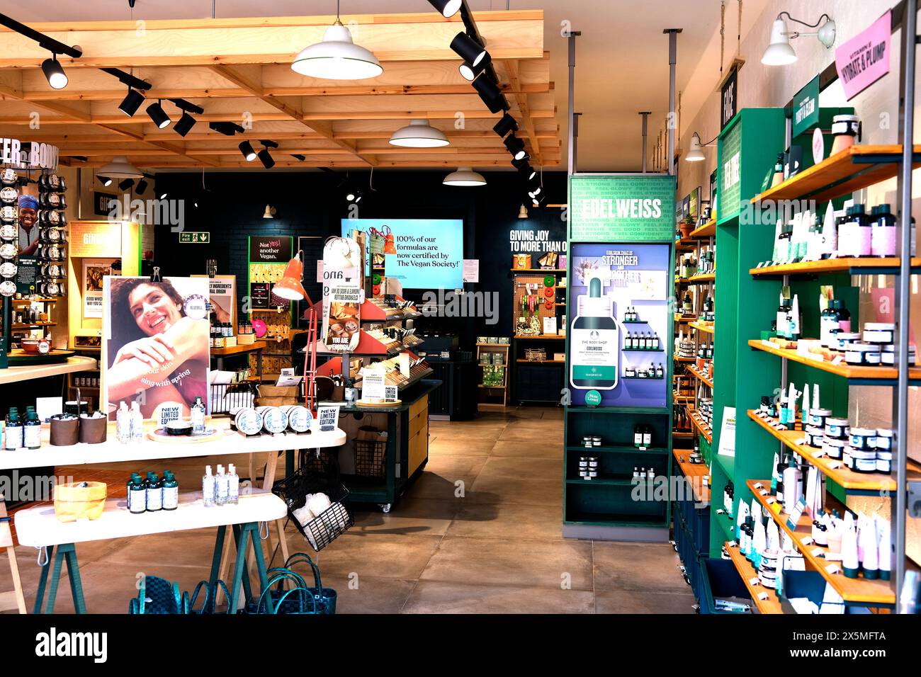 the body shop(interior),whitefriars,city of canterbury,kent,uk may 2024 ...