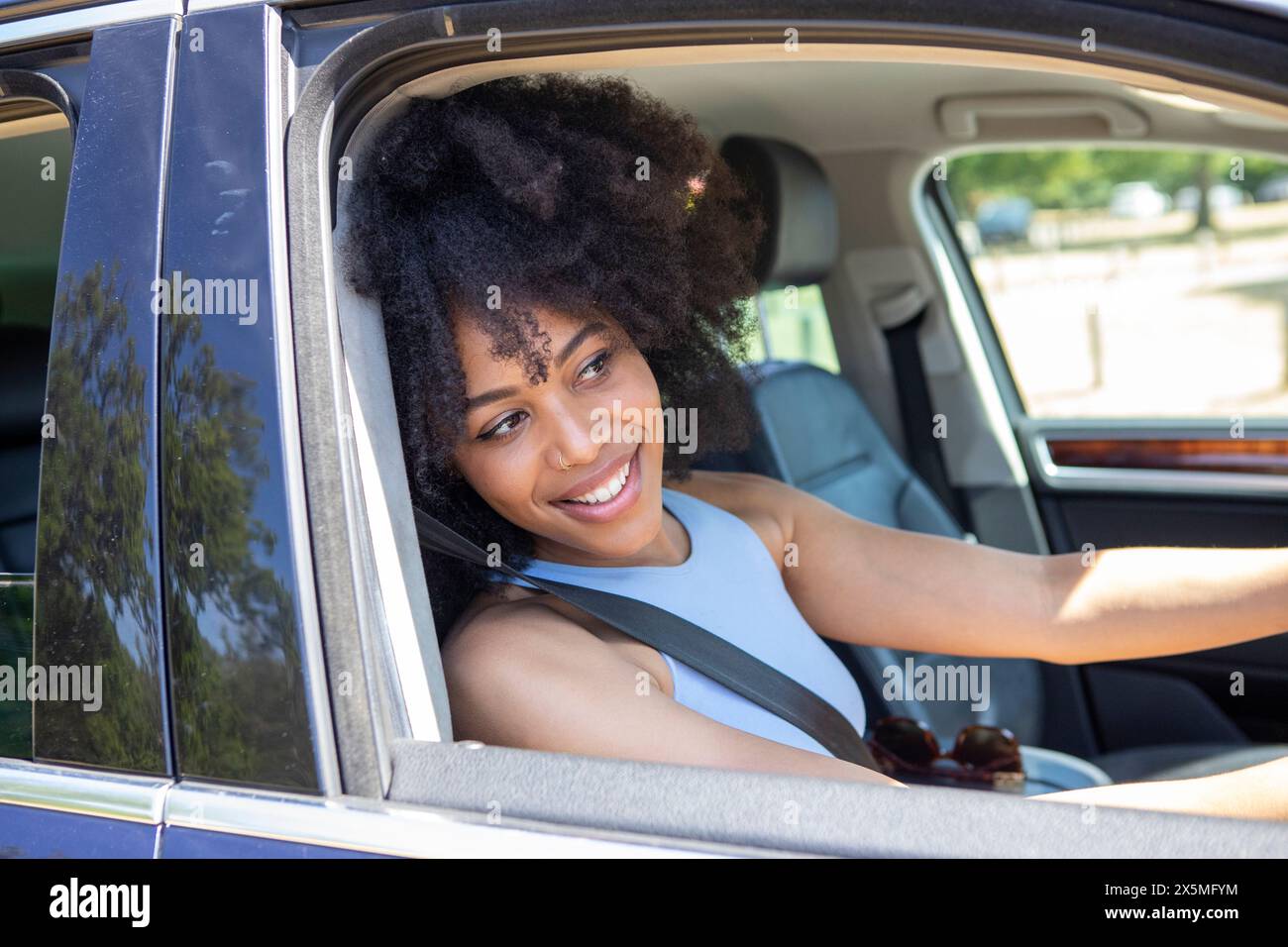 Woman uk car driving hi-res stock photography and images - Alamy