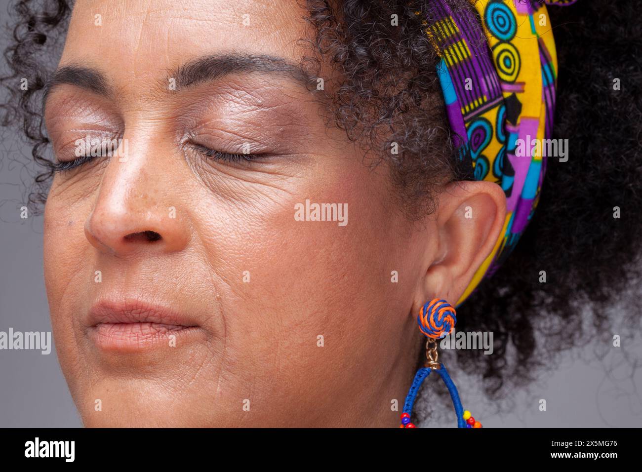 Close-up of mature woman''s face Stock Photo - Alamy
