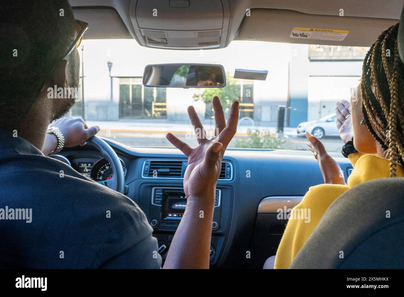 Singing in the car hi-res stock photography and images - Alamy