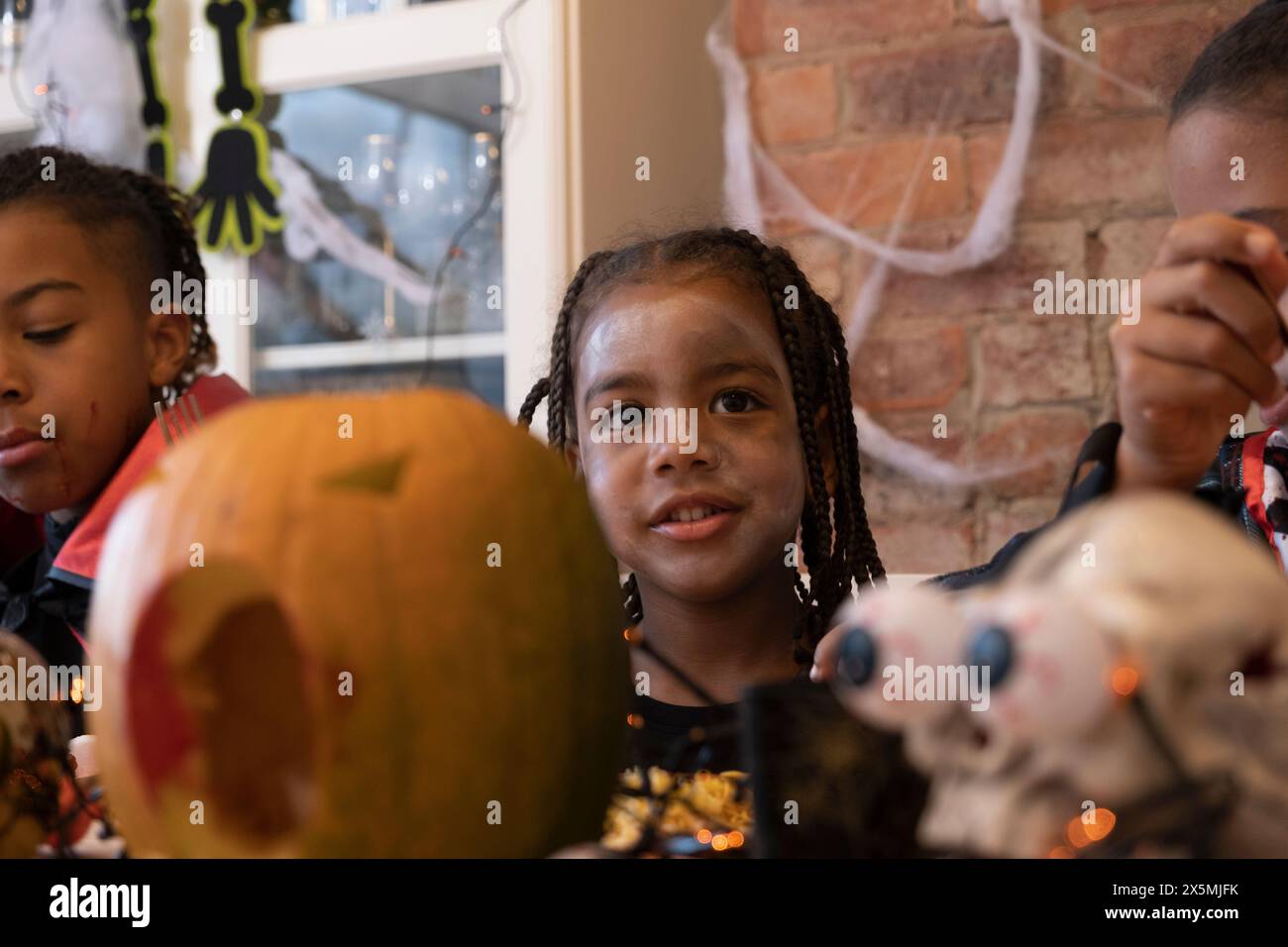 Children enjoying Halloween party Stock Photo - Alamy