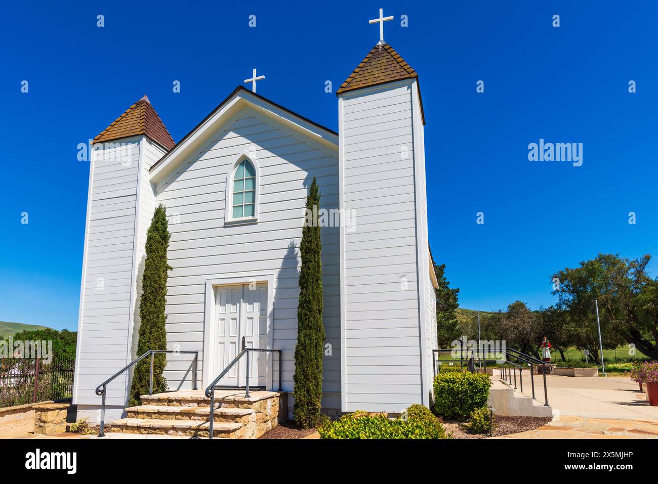 Chapel of San Ramon, Santa Barbara County, California, USA Stock Photo ...