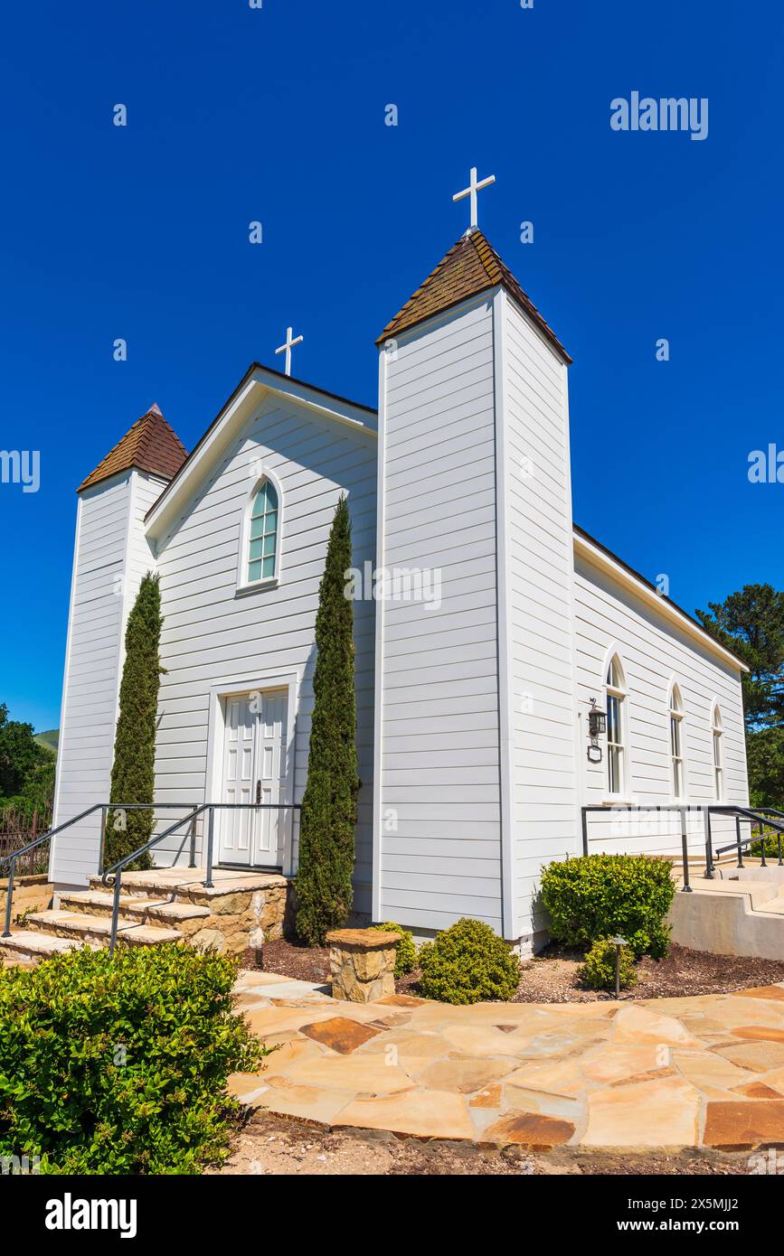 Chapel of San Ramon, Santa Barbara County, California, USA Stock Photo ...