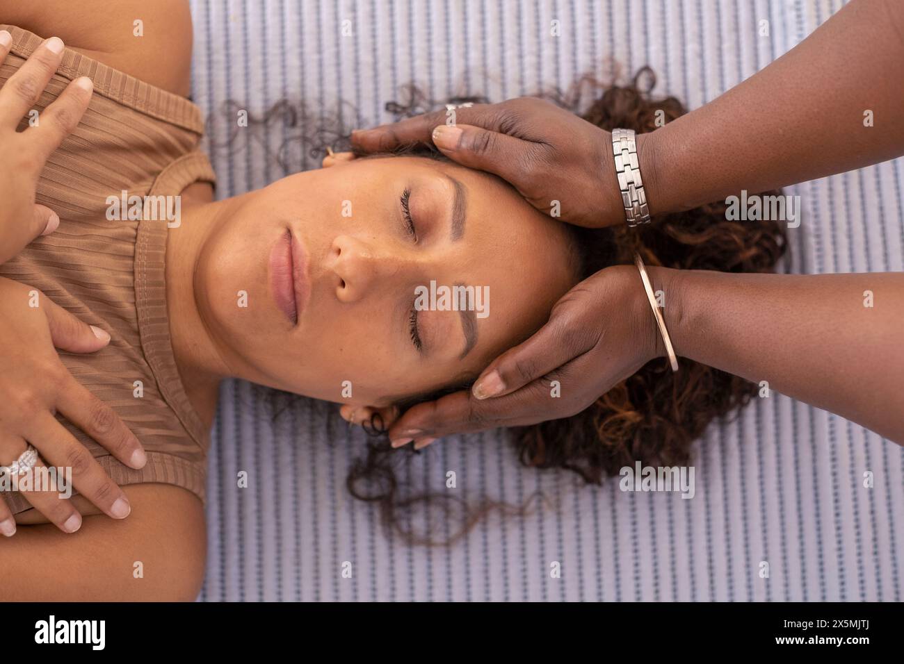 Hand hands above head hi-res stock photography and images - Alamy