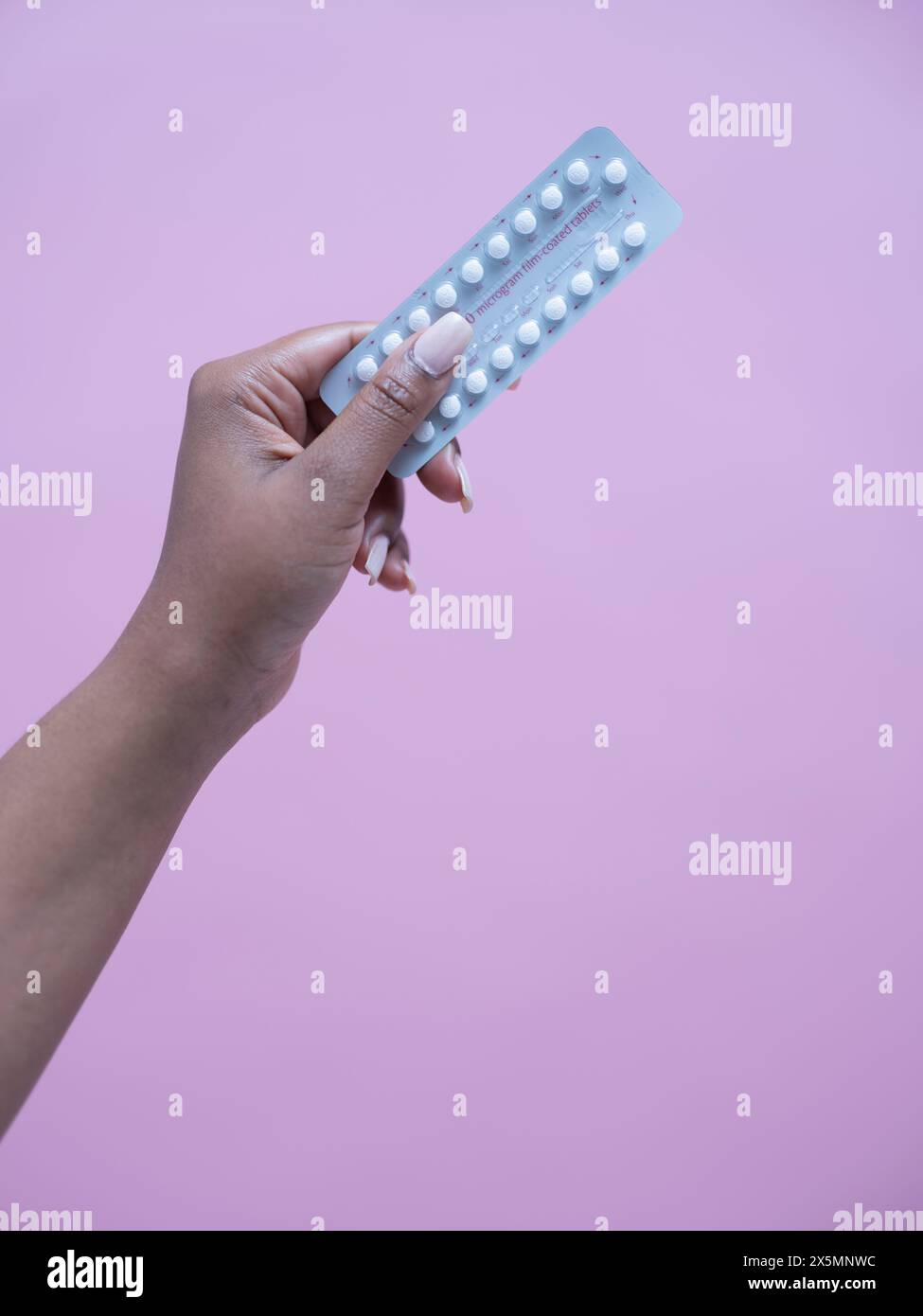 Close-up of womans hand holding birth control pills Stock Photo - Alamy