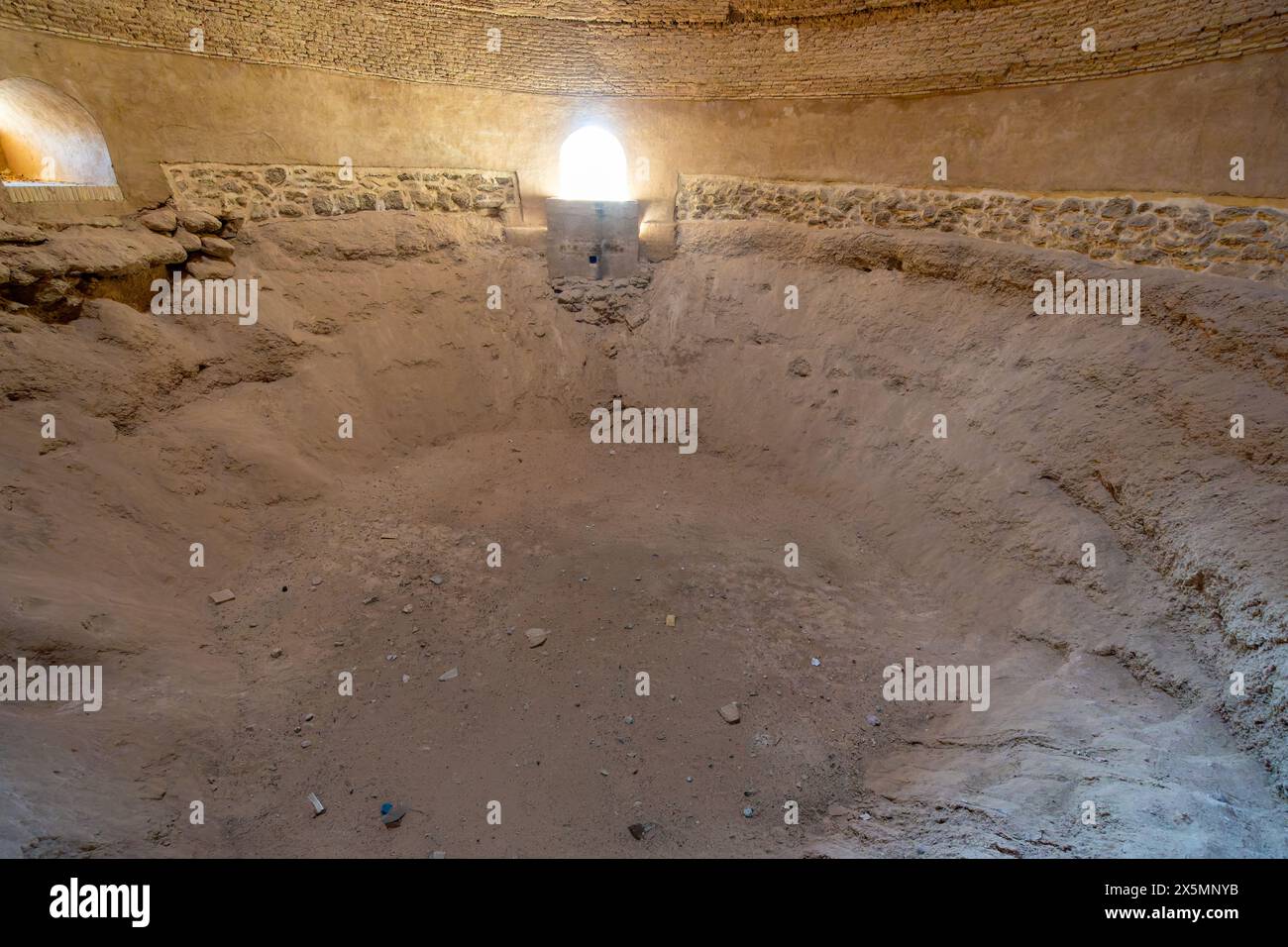 Inside the ancient Yakhchal, showcasing Persian architectural ingenuity ...