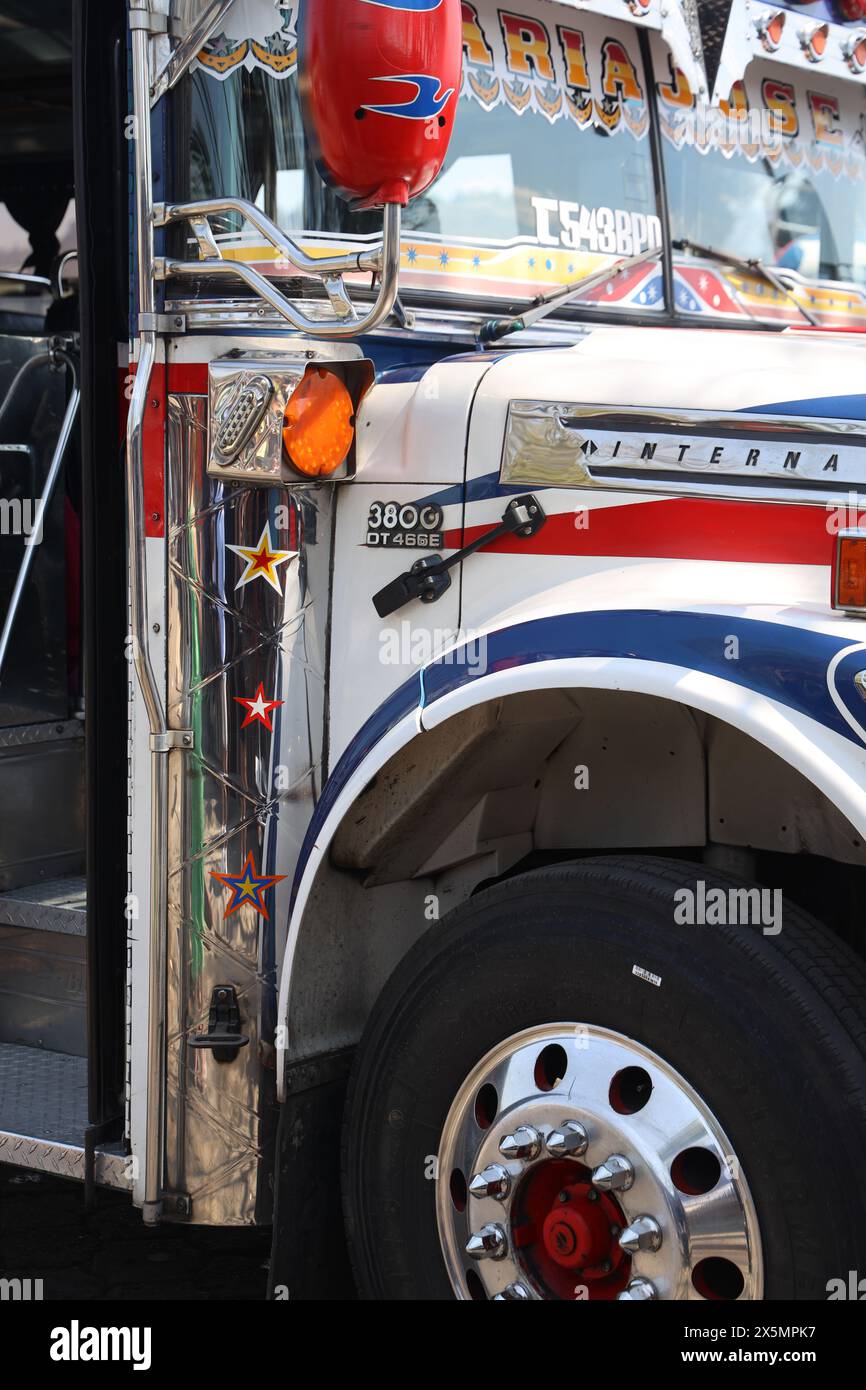 'Chicken Bus'. Antigua, Guatemala. Refurbished retired U.S. school bus ...