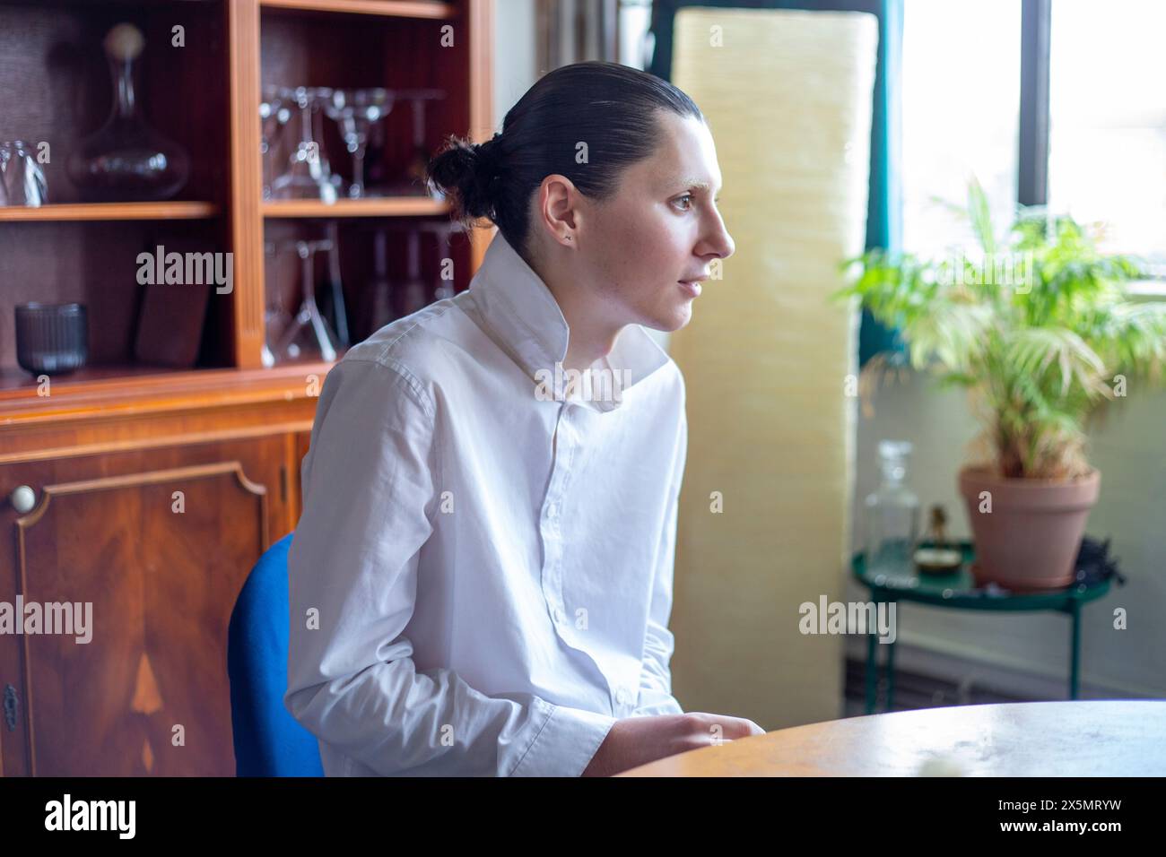 Hair slicked back hi-res stock photography and images - Alamy